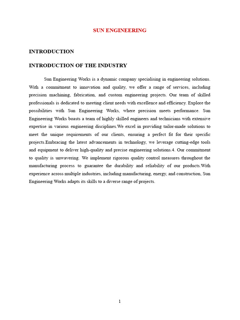 Sun Engineering (Se) - 1 | PDF | Drilling | Solar Power