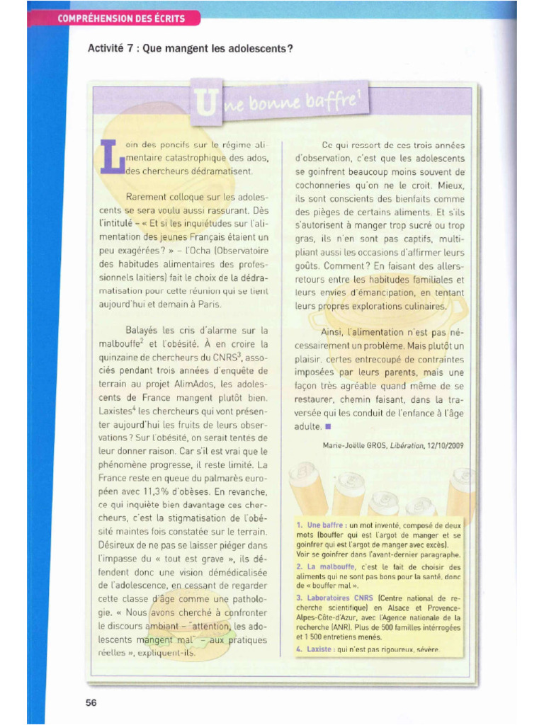 Comprehension Ecrite B1 | PDF