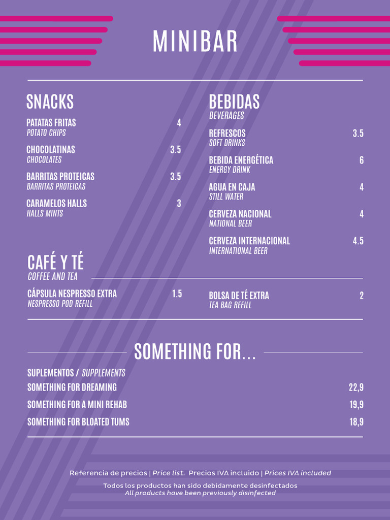 hoteldocuments_menu-minibar-cr7-gran-via | PDF