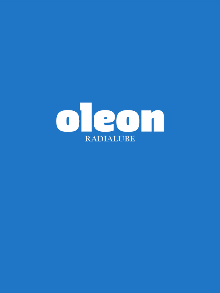 Oleon Radialube Brochure PDF Free - Cleaned | PDF | Vegetable Oil ...