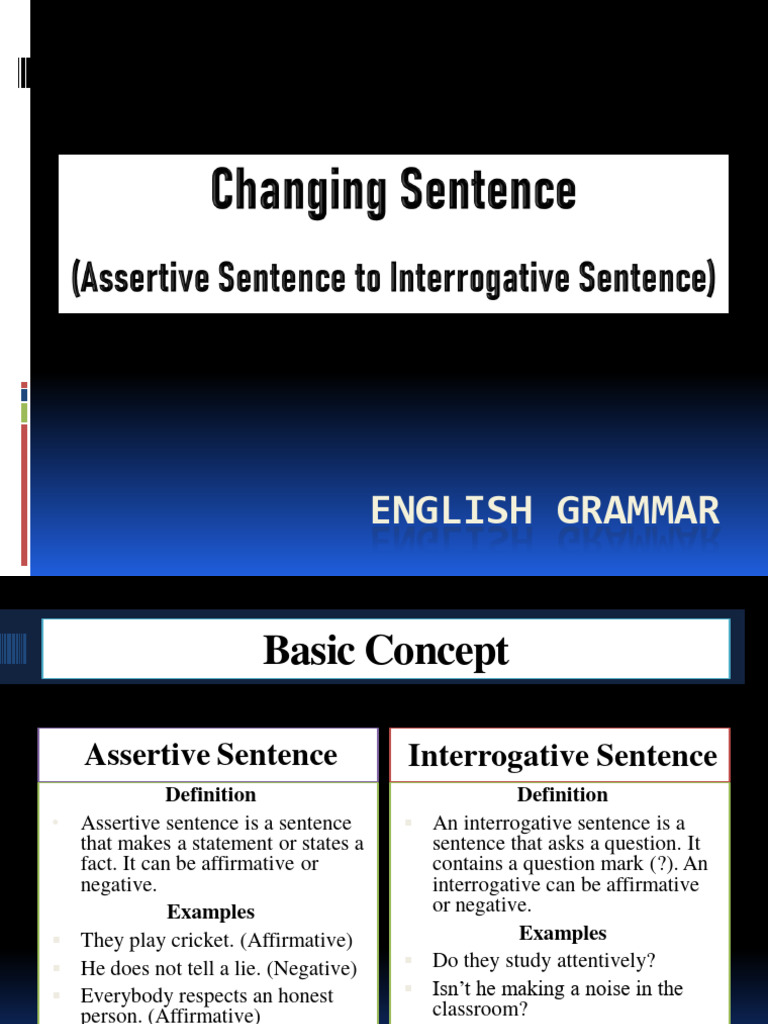 Changing Sentence, Day-1 | Download Free PDF | Question | Sentence ...