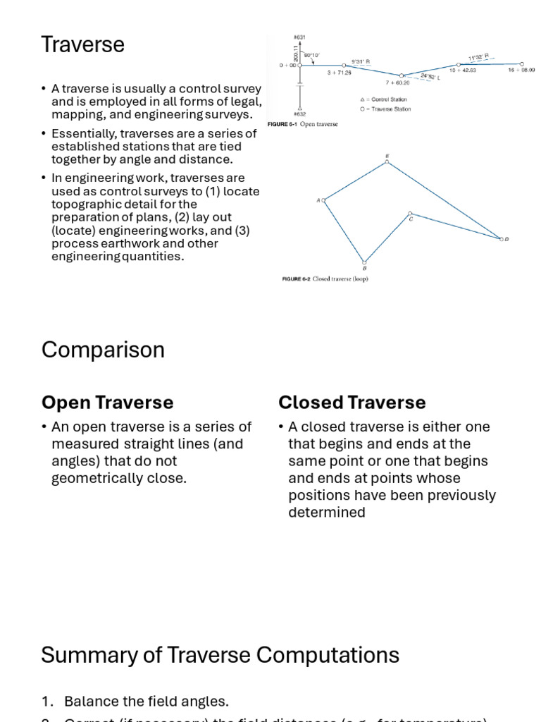 Surveying Traverse Surveys | PDF | Angle | Surveying