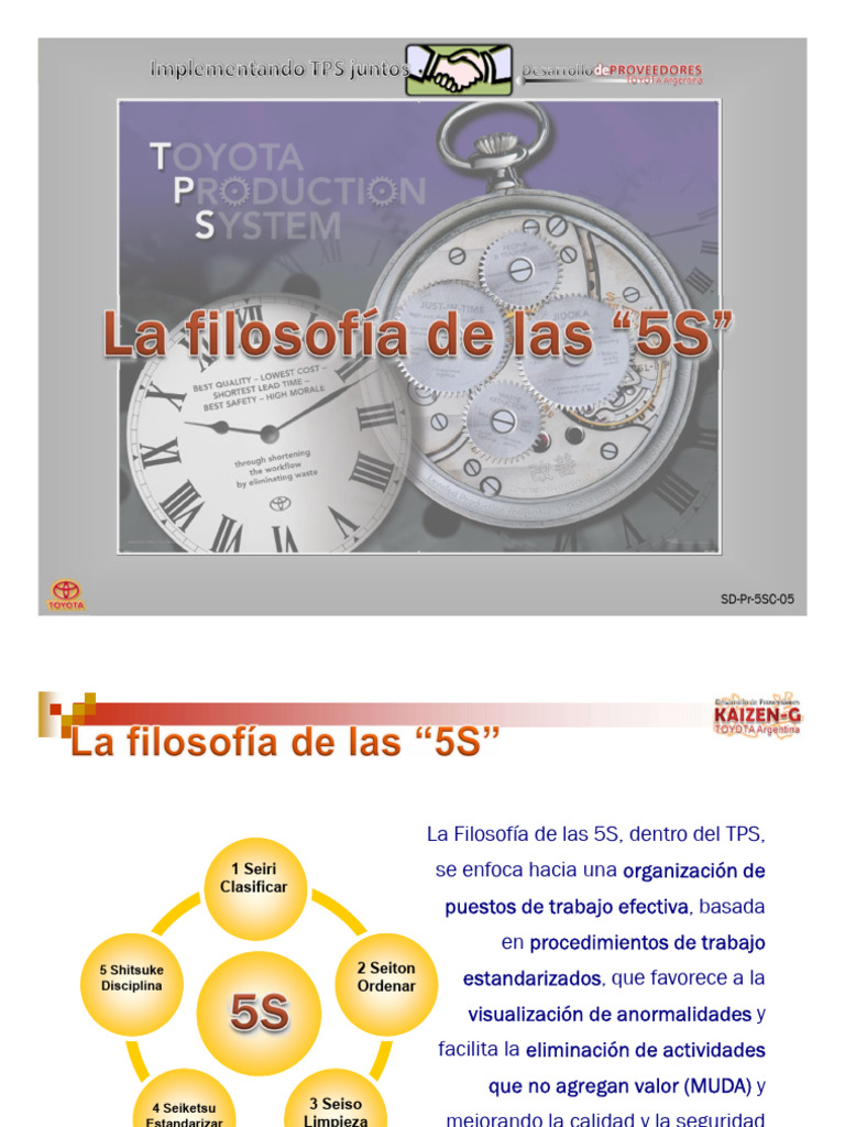 Capacitacion 5S español | PDF | Sector secundario de la economía