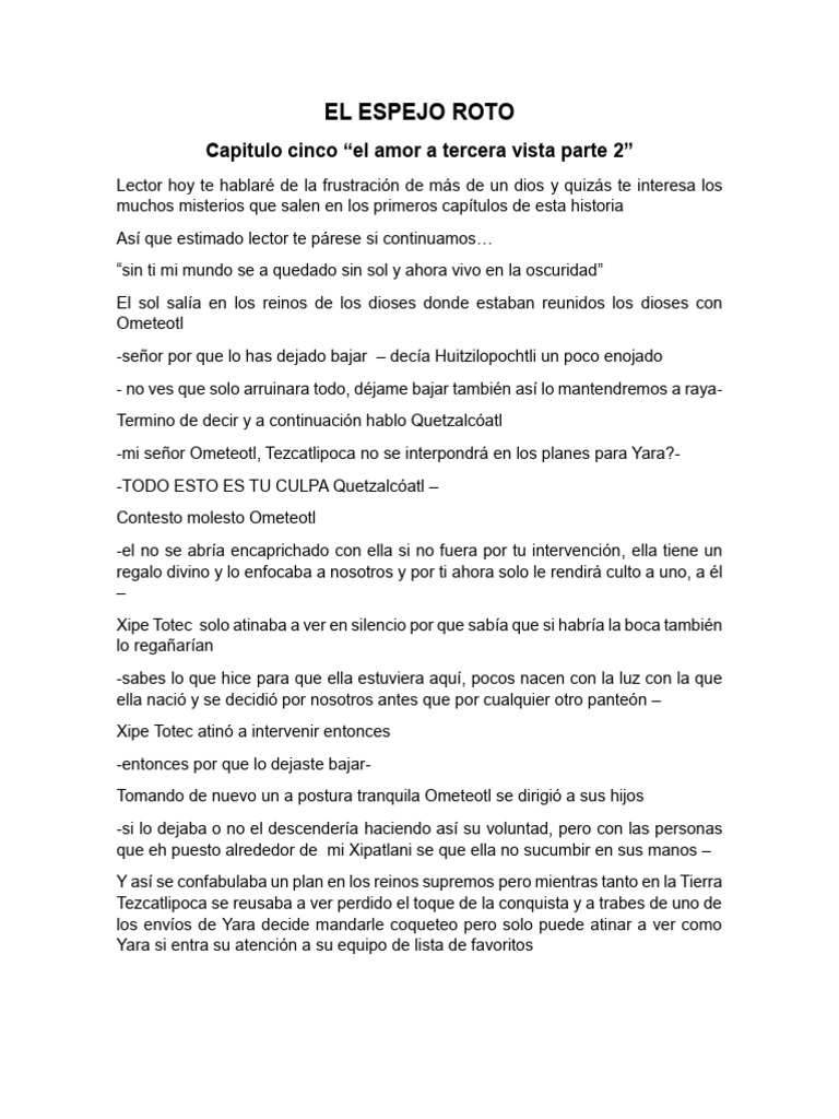 El Espejo Roto Cap 5 | PDF