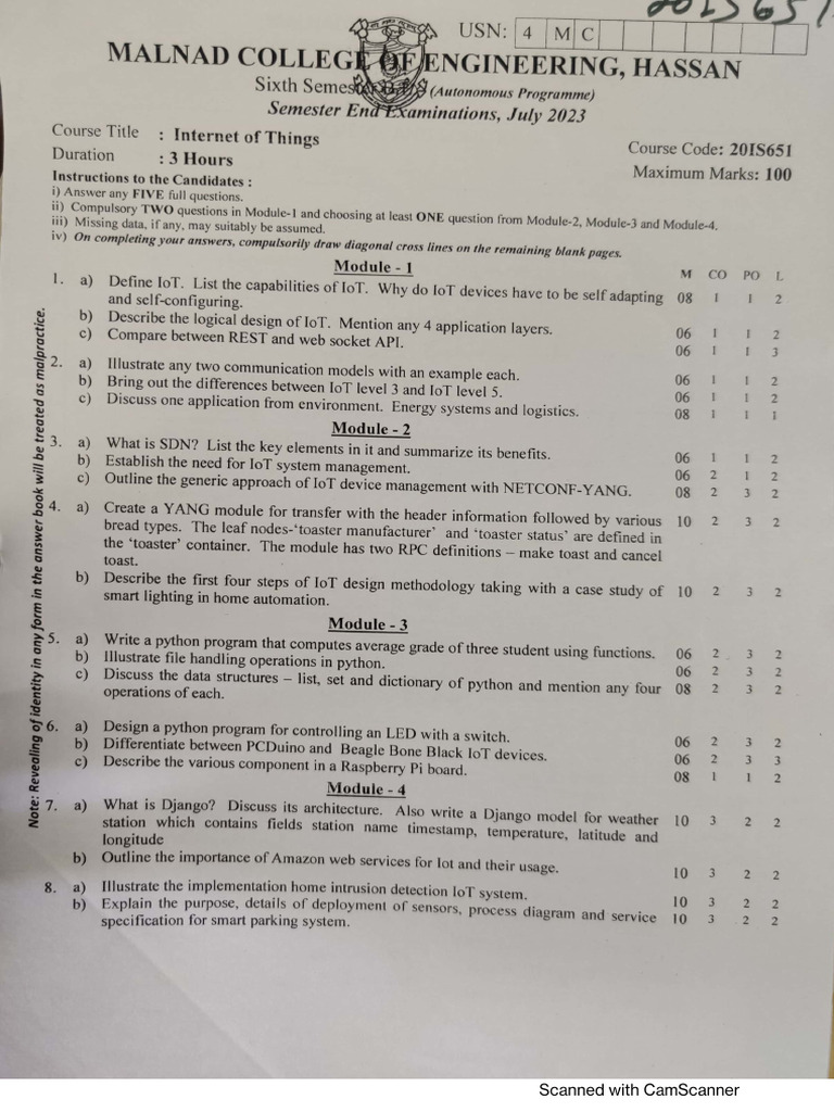 Previous Papers | PDF