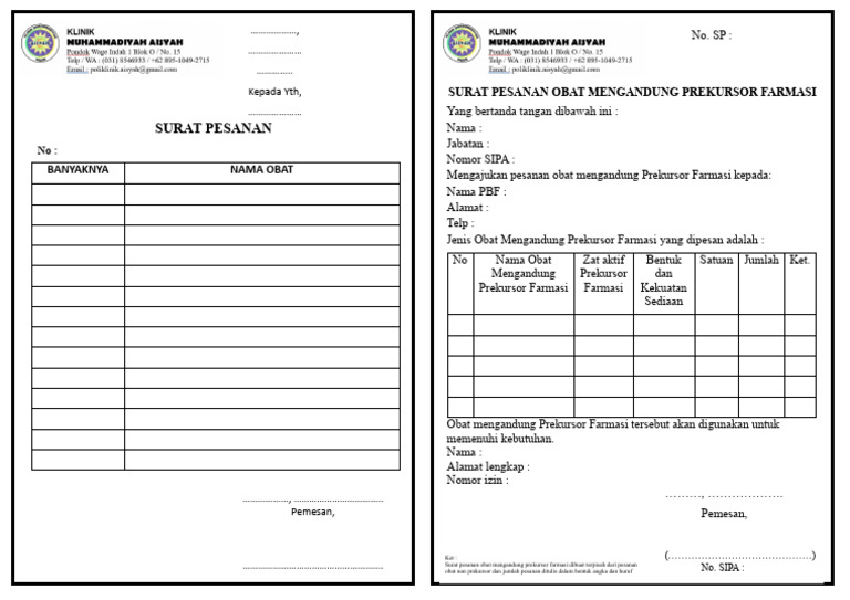SP Obat Reguler Dan Prekursor Klinik | PDF