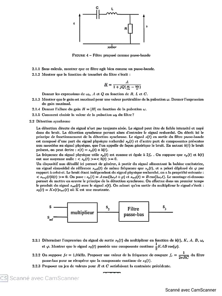 Bon PB Corrig D Electronique | PDF