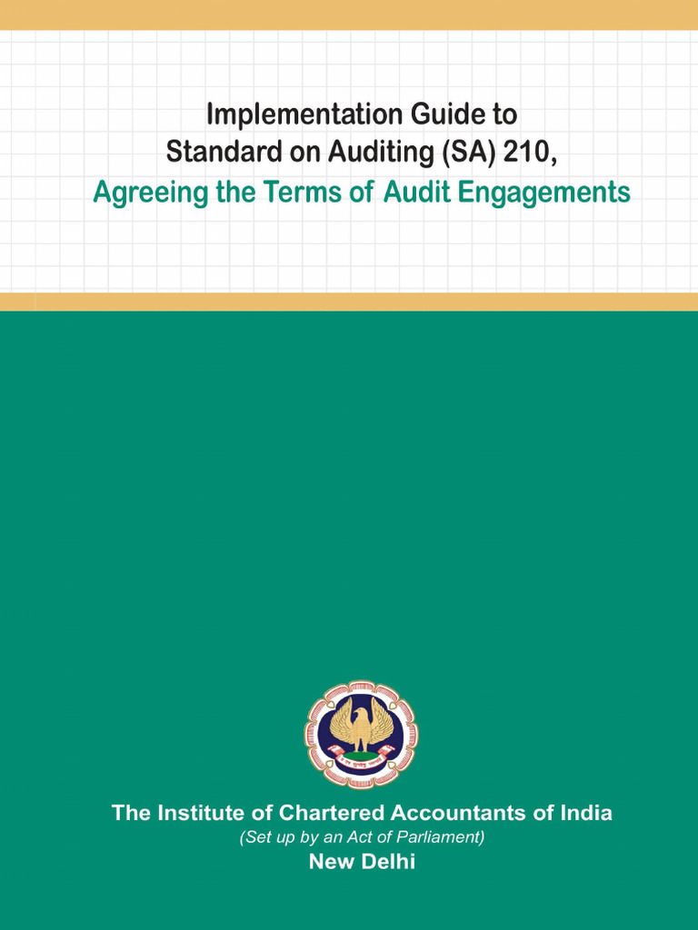 Implementation Guide - SA 210 Audit Engagement | PDF | Auditor's Report ...