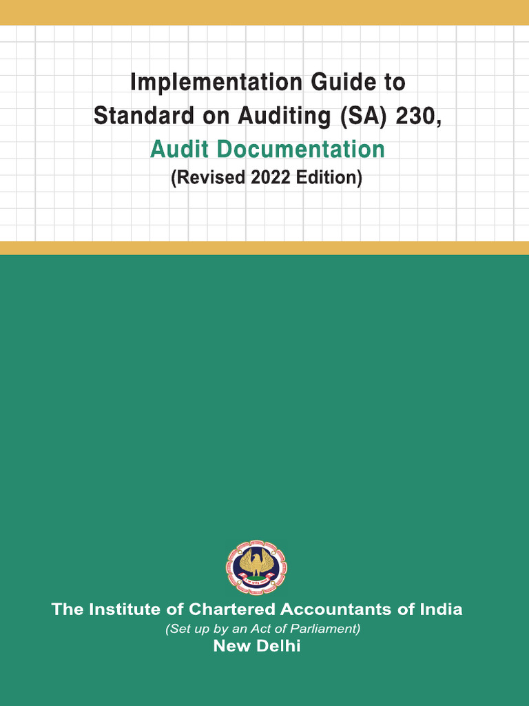 Implementation Guide - SA 230 Audit Documentation | PDF | Audit | Financial Audit