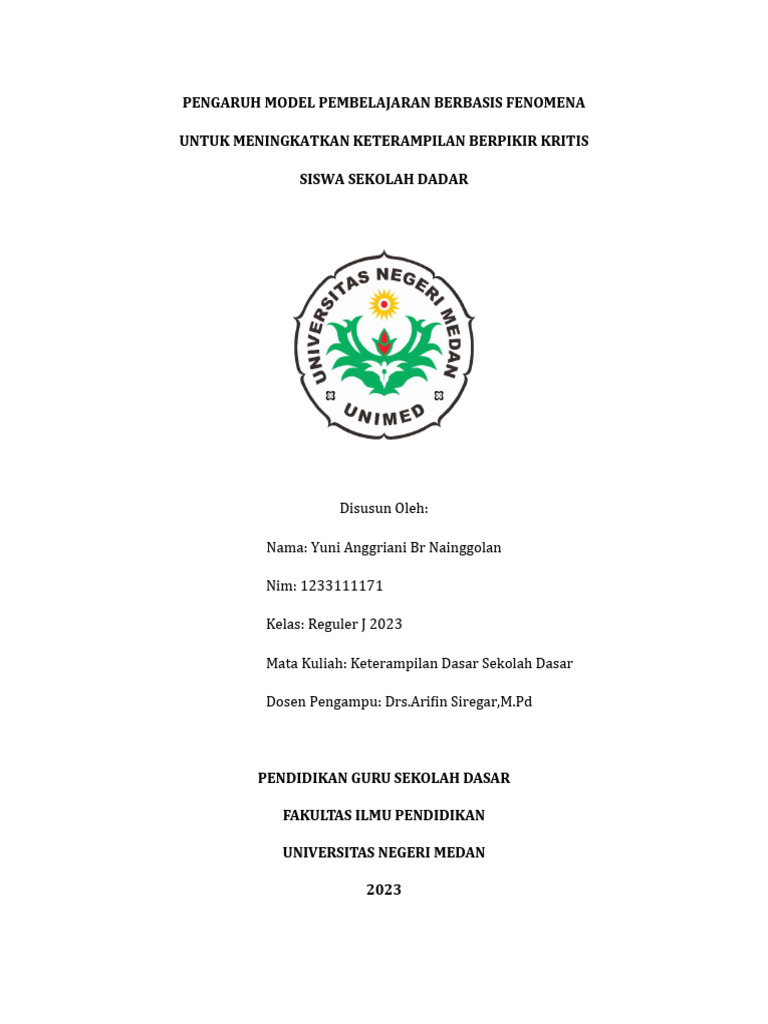 CJR KDSD Sems.1 | PDF