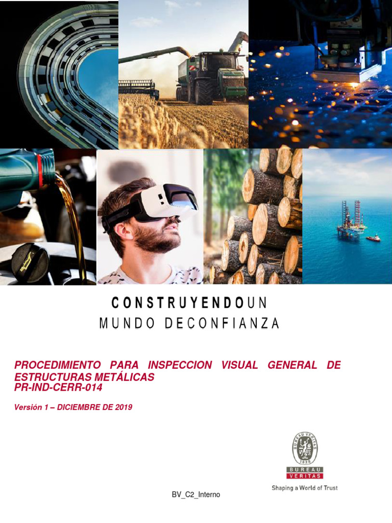 PR-IND-CERR-014 - Ver - 1 - Procedimiento para Inspección Visual de Estructuras Metalicas | PDF ...