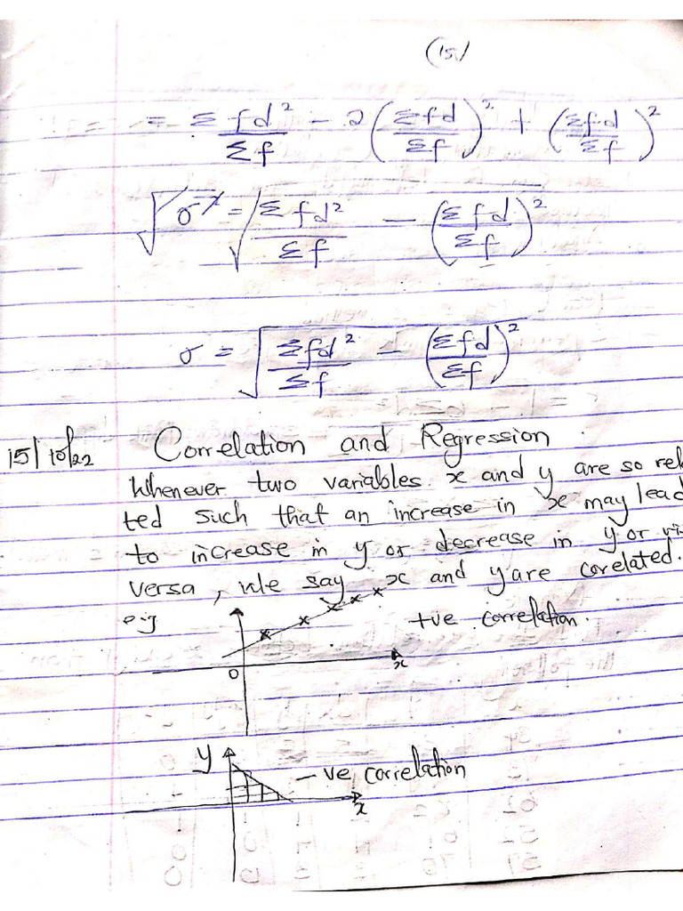 Week 3Correlation and Regression | PDF