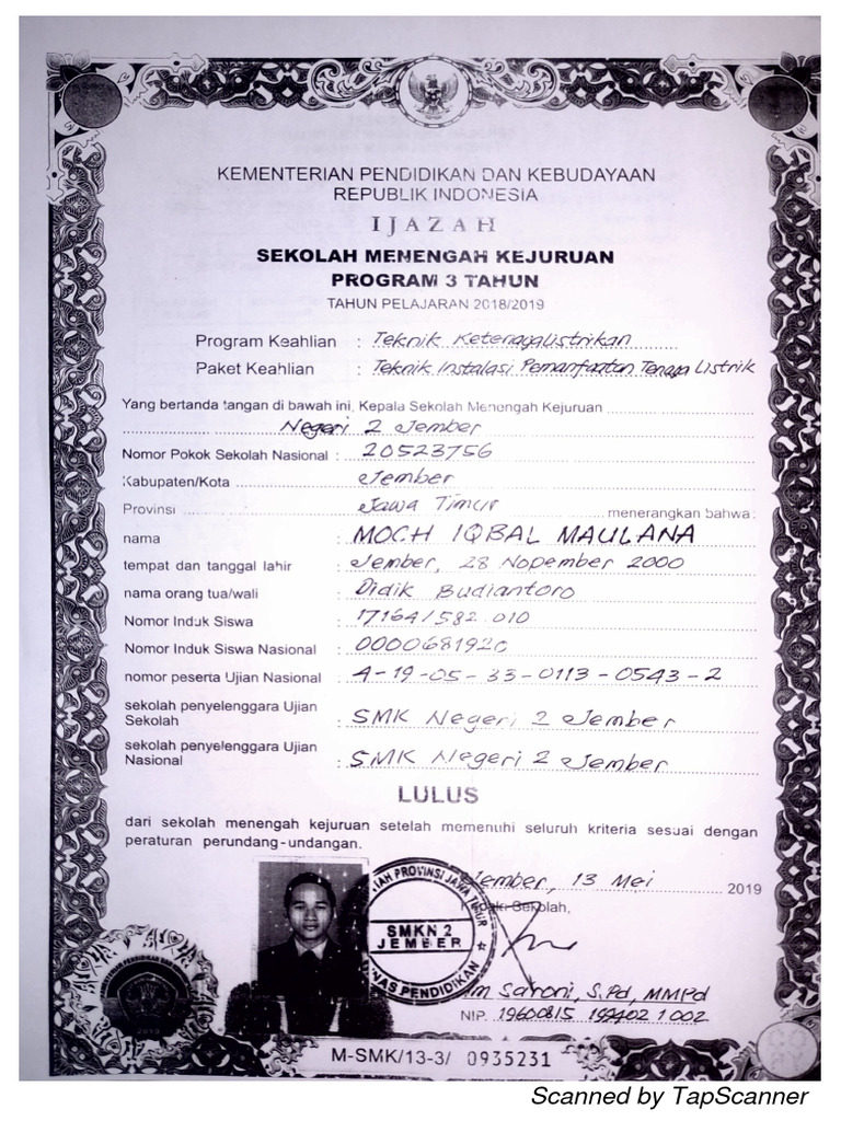 FC Ijazah SMK | PDF