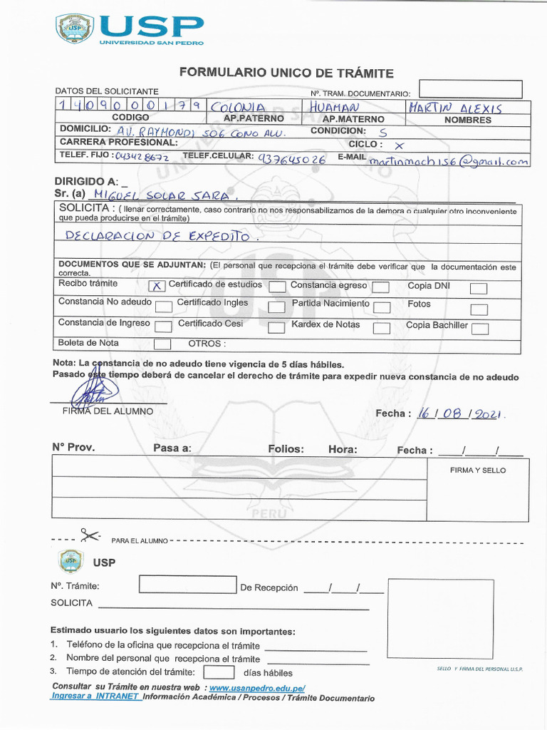 Fut de Tramite 3 | PDF