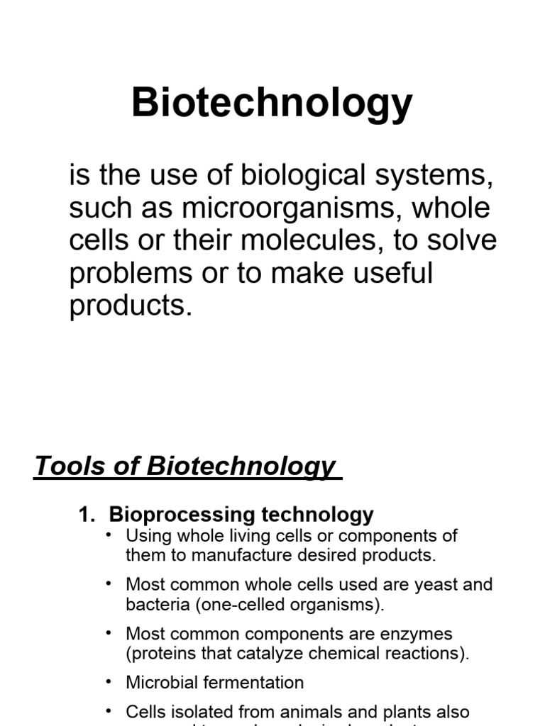 Session 6_Biotechnology and Its Applications | PDF | Biotechnology ...