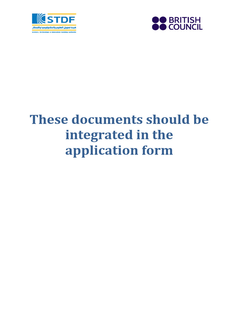 STDF Documents Templates for ISPF Grant (1) | Download Free PDF | Computing