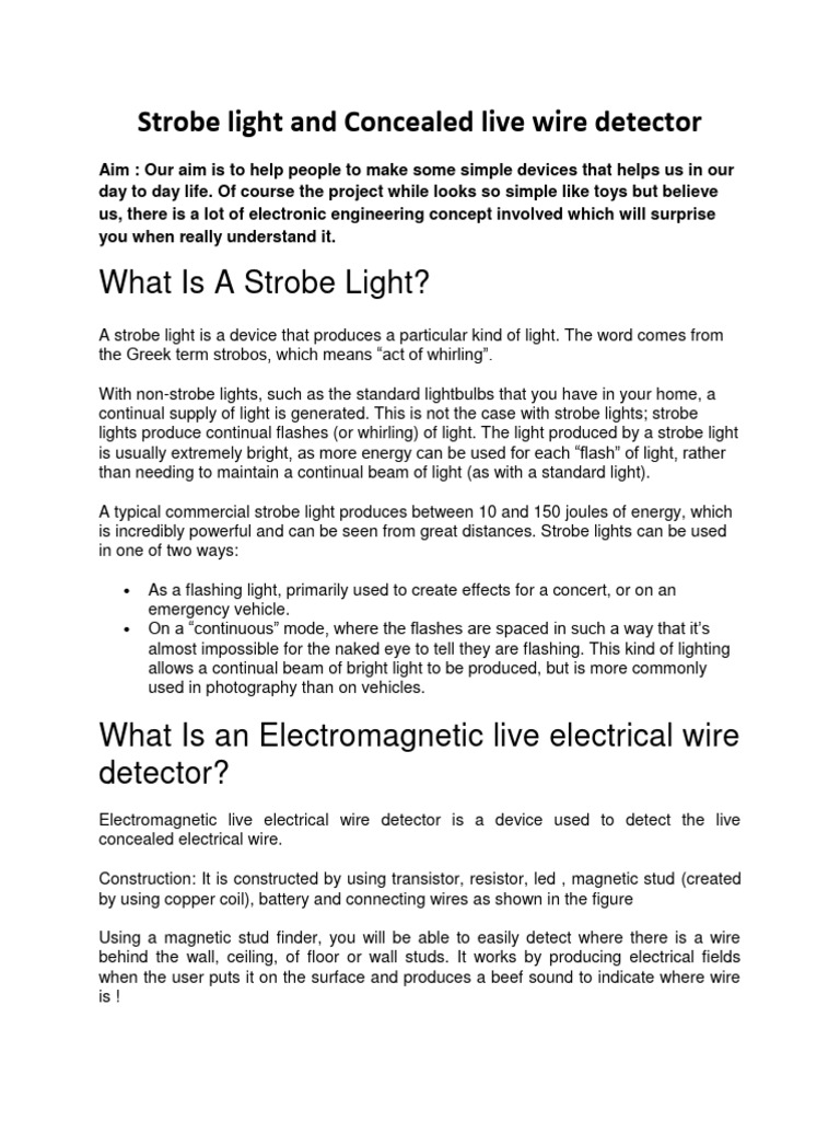 Strobe Light | PDF