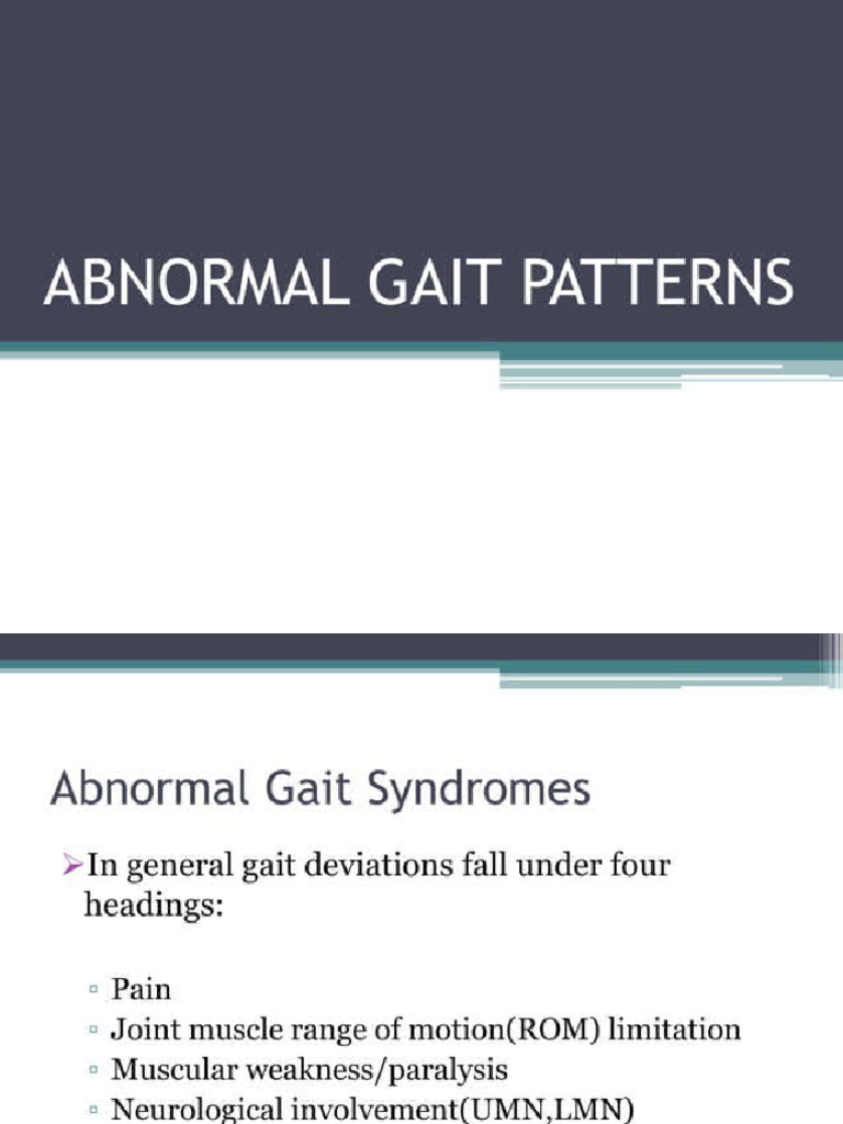 Abnormal Gait | PDF
