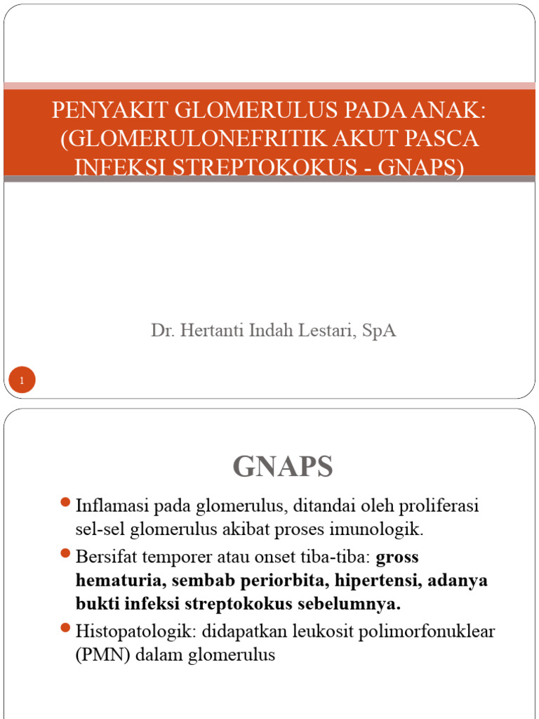 GNAPS: Penyakit Glomerulus Anak | PDF | Kesehatan Holistik