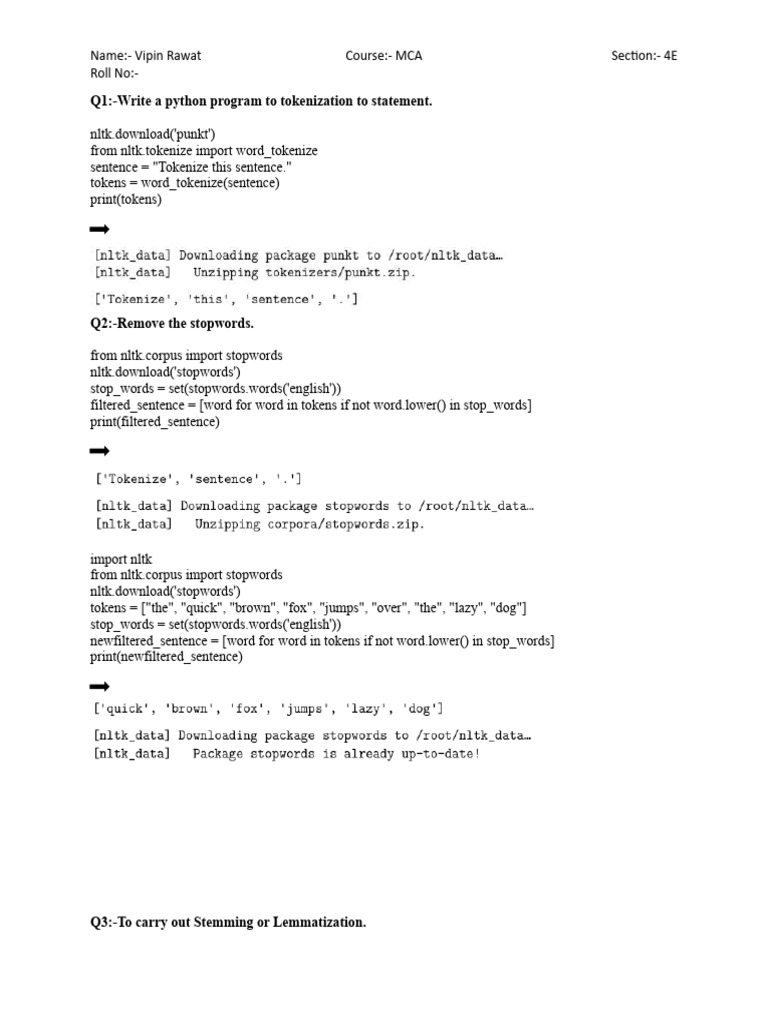 Sahil NLP | PDF | Grammar | Language Mechanics