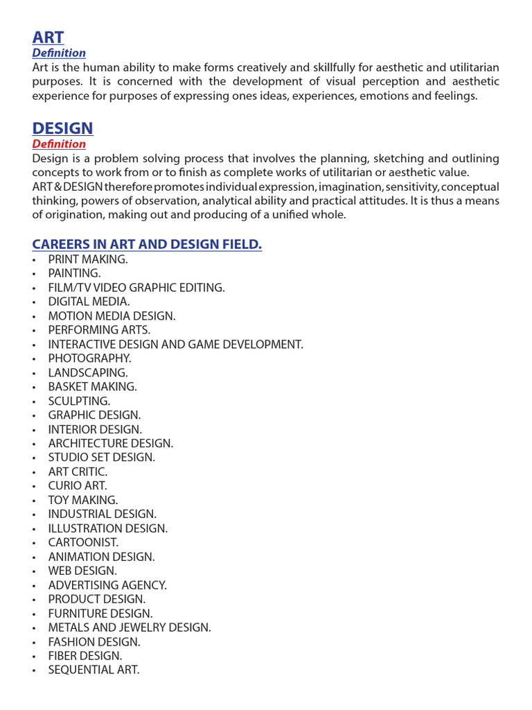 Art and Design-2 | PDF | Composition (Visual Arts) | Shape