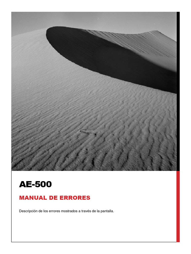 Manual de Errores Del Display AE-500 | PDF | Informática