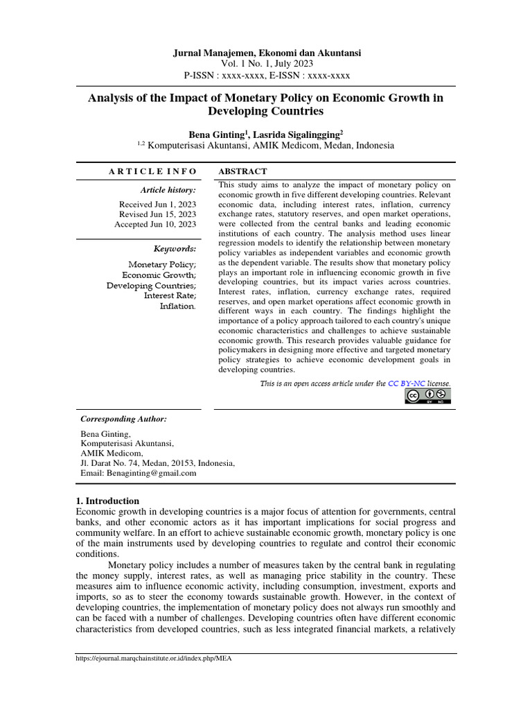 Satu | PDF | Monetary Policy | Inflation