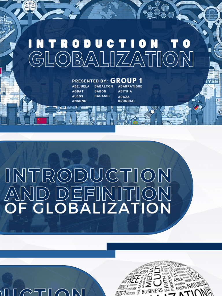 Introduction To Globalization | PDF | Globalization | Human Migration