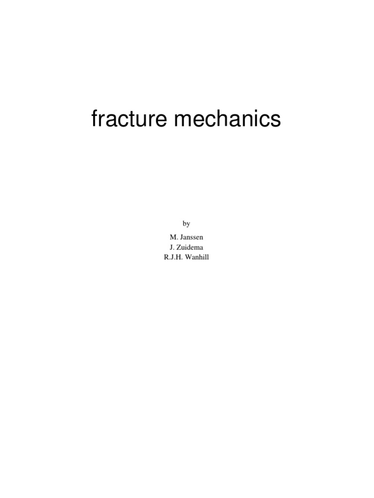 Fracture Mechanics | PDF | Fracture Mechanics | Fracture