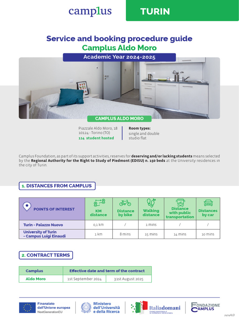 Allegato Citta Camplus Torino Aldo Moro 24 25 Eng | PDF | Turin