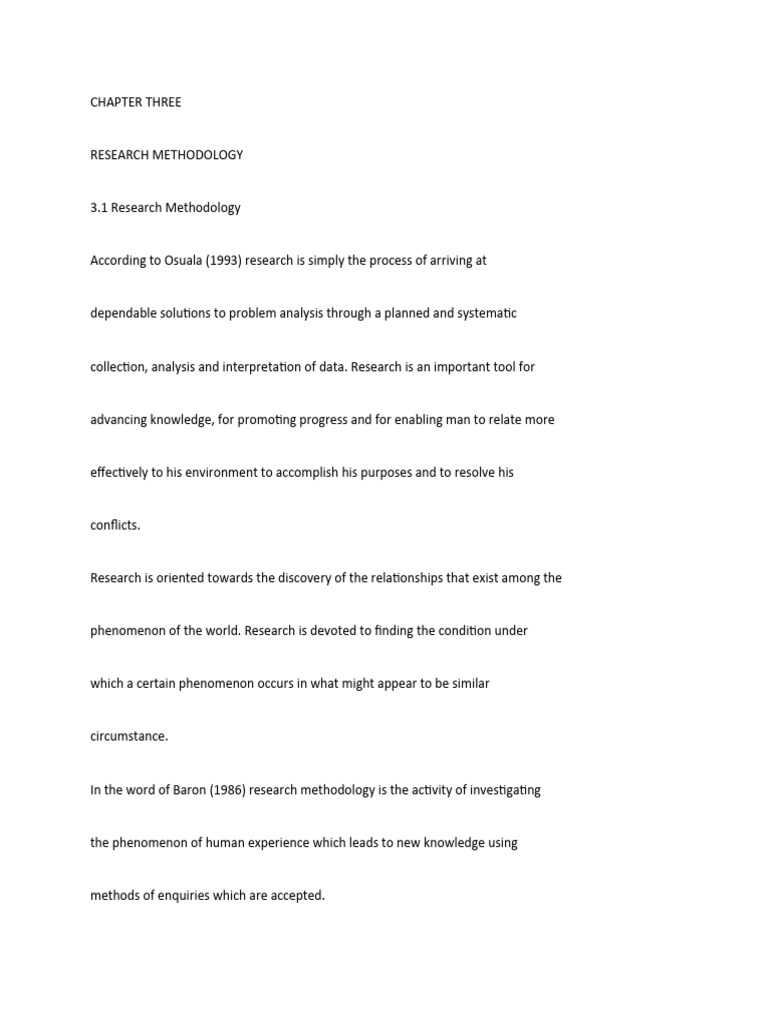 Chapter 3 Project | PDF | Statistics | Methodology Chapter 3 Project | PDF | Statistics | Methodology