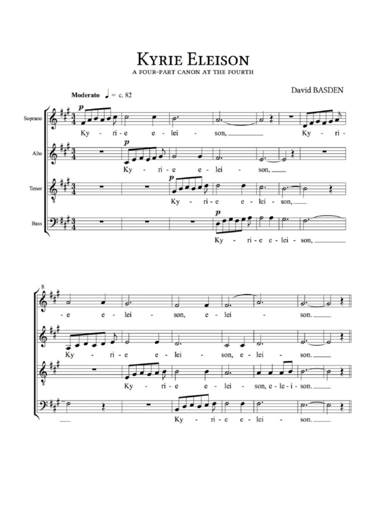 Kyrie Eleison - David Basden | PDF