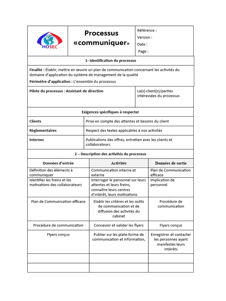 Processus de Communication Efficace | PDF | la communication | Système ...