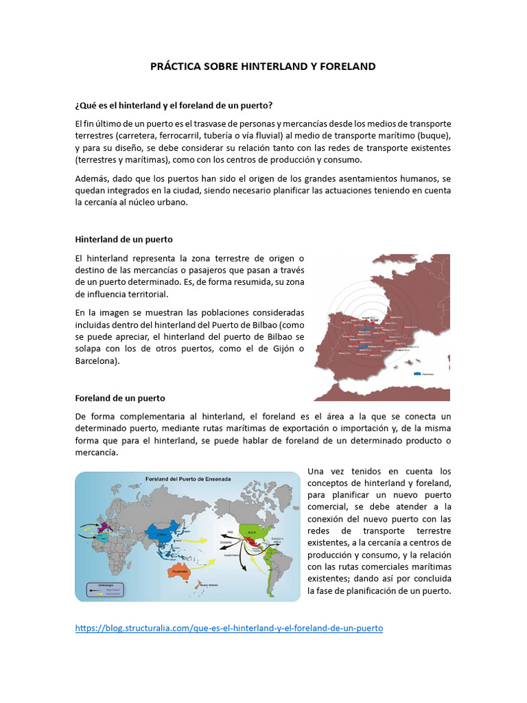 Hinterland y Foreland-6 | PDF | Puerto | Transporte