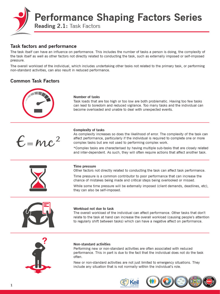 2-1 Task Factors | PDF | Workload | Psychology
