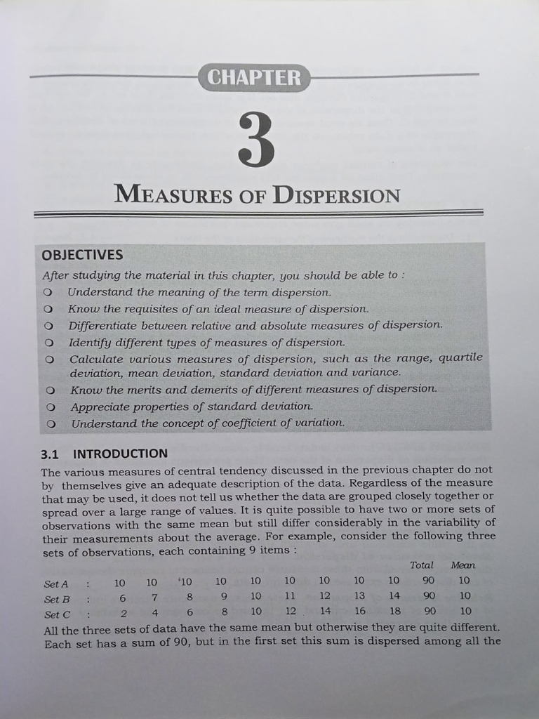 Statistics Chapter 3 | PDF