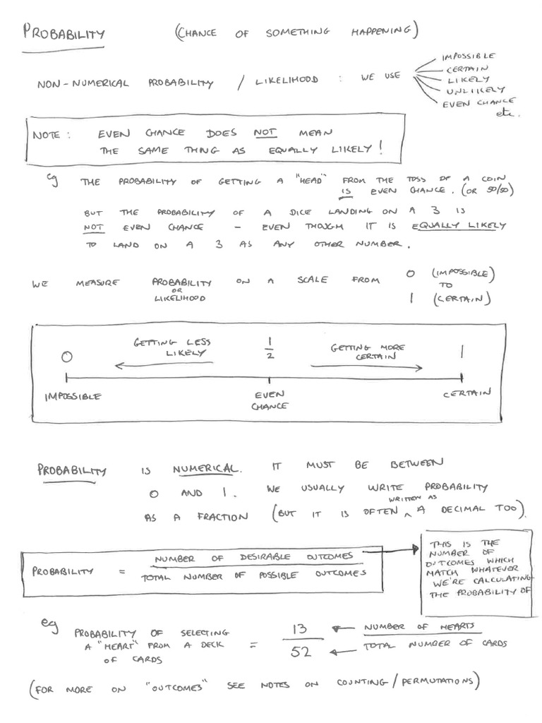 2.probability Notes Leaving Cert | PDF