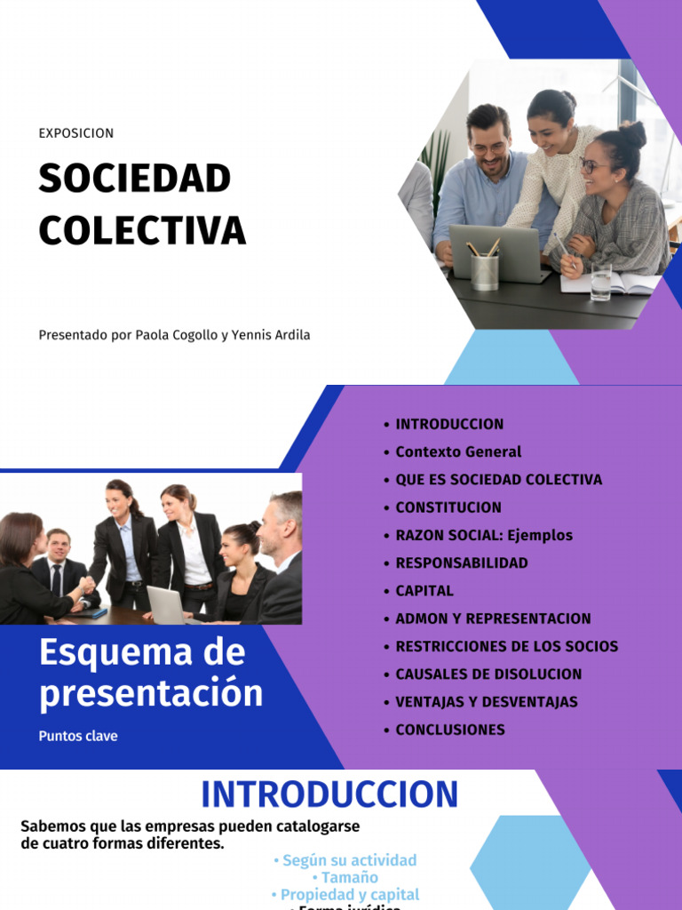 Exposicion Tema Sociedades Colectivas Paola y Yenis | PDF
