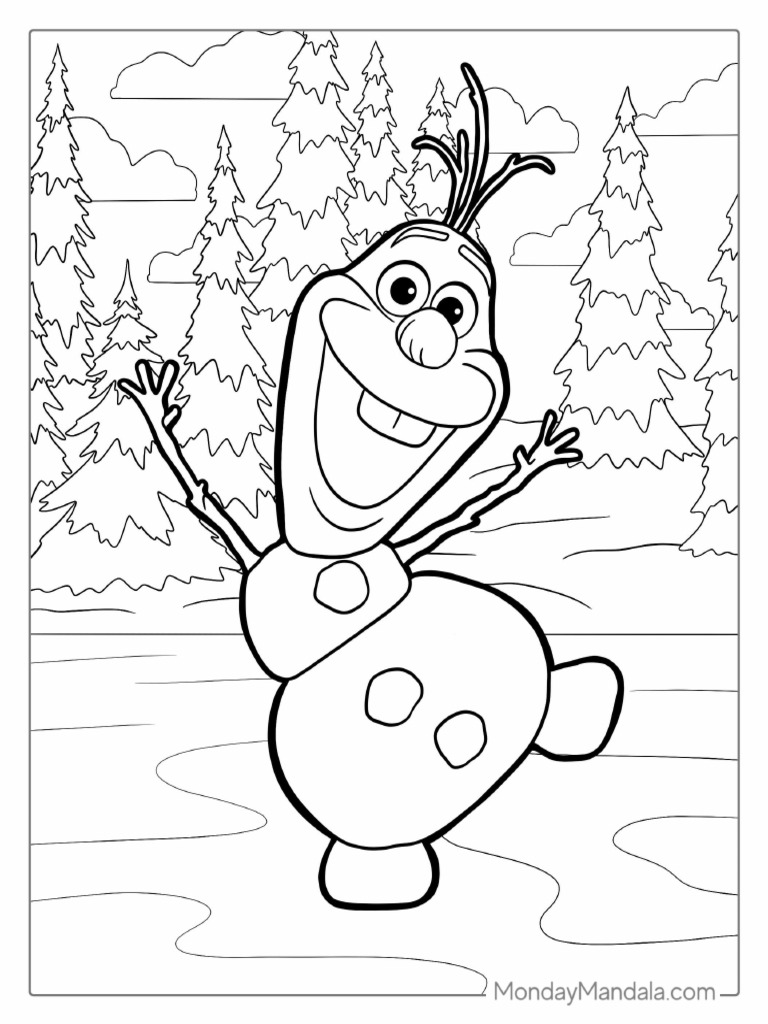 Coloring-Page-Of-Olaf-Snowman | PDF