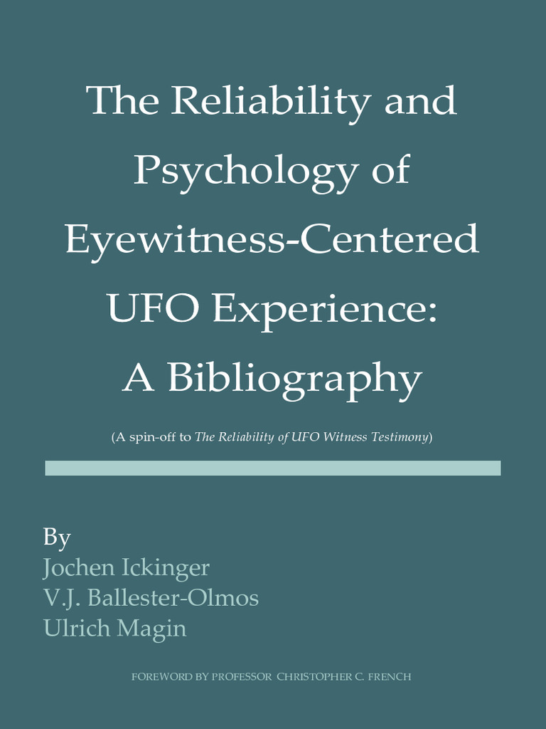 The Reliability and Psychology of Eyewit | PDF | Unidentified Flying ...
