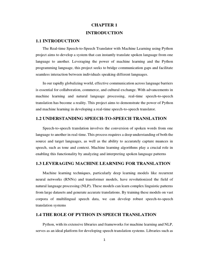 SpeechToSpeech 1 | PDF | Speech Recognition | Deep Learning