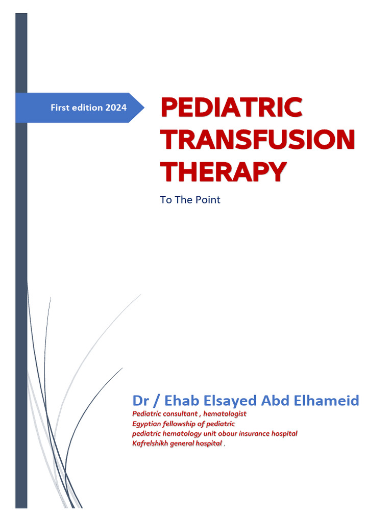 Pediatric Transfusion Therapy | Download Free PDF | Blood Type | Blood ...