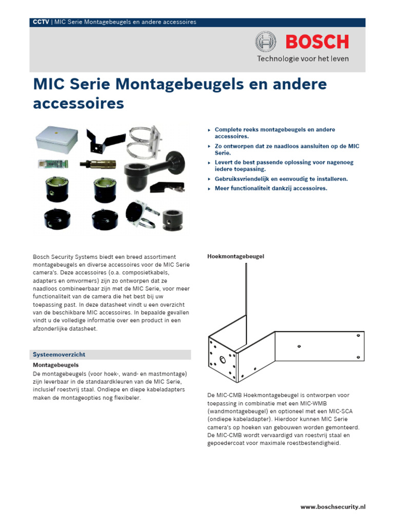 MIC Accessories Data Sheet NLNL 9007201543291403 | PDF