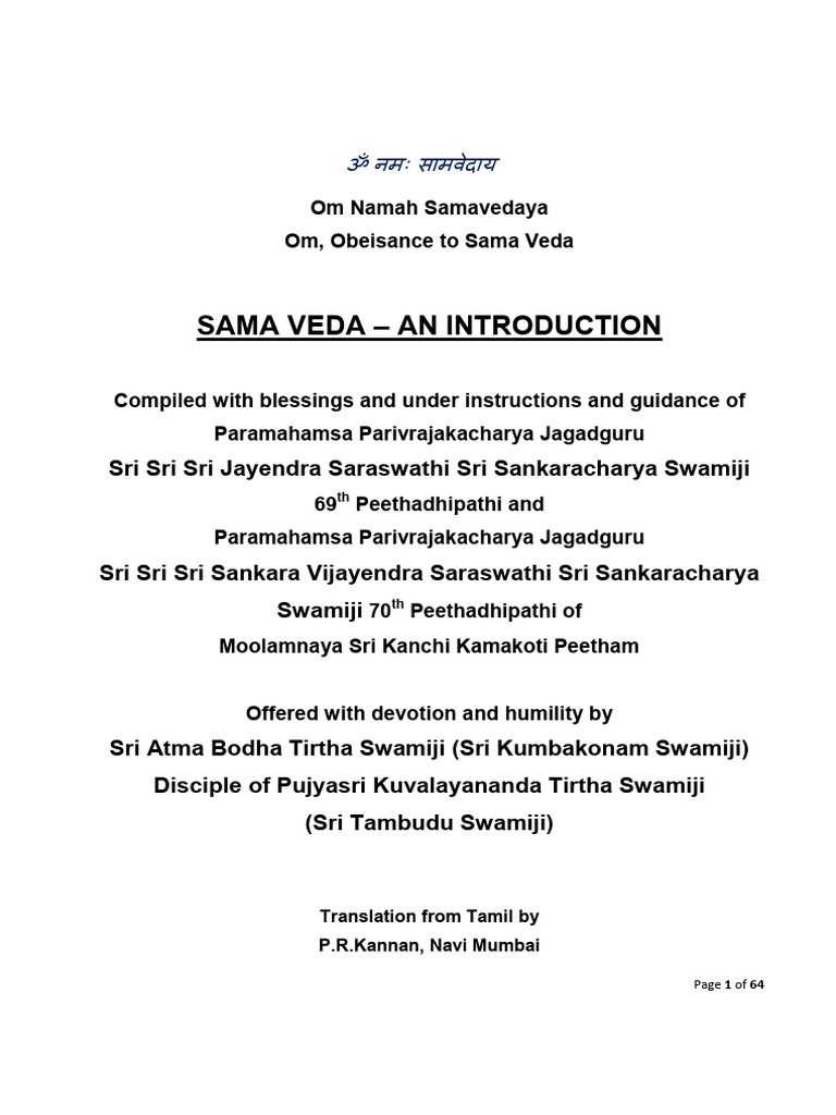 Introduction Vedas | PDF | Vedas | Ancient Indian Literature