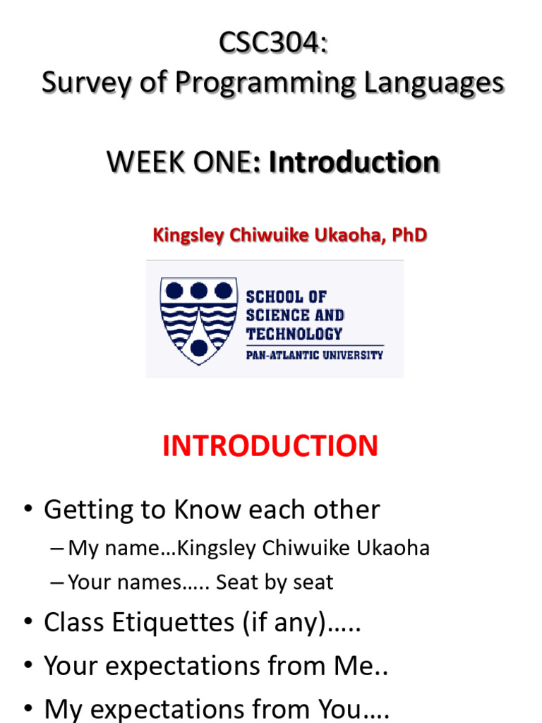 CSC304 Week 1 Slides | PDF | Compiler | Computer Program CSC304 Week 1 Slides | PDF | Compiler | Computer Program
