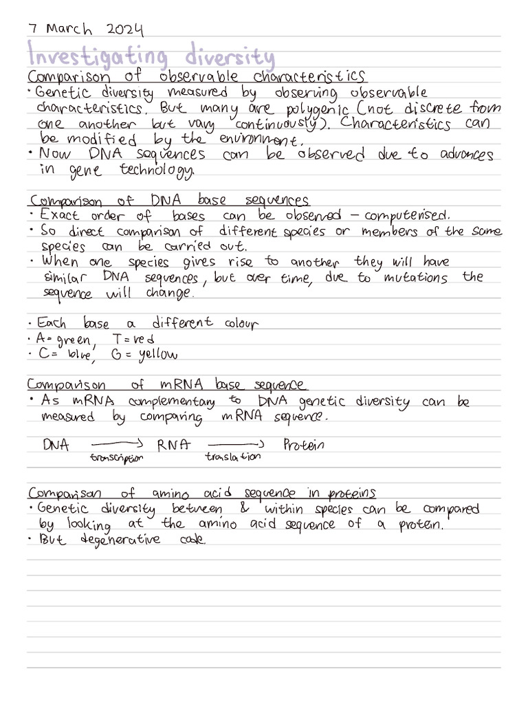 As 2024-03-07 Investigating Diversity | PDF