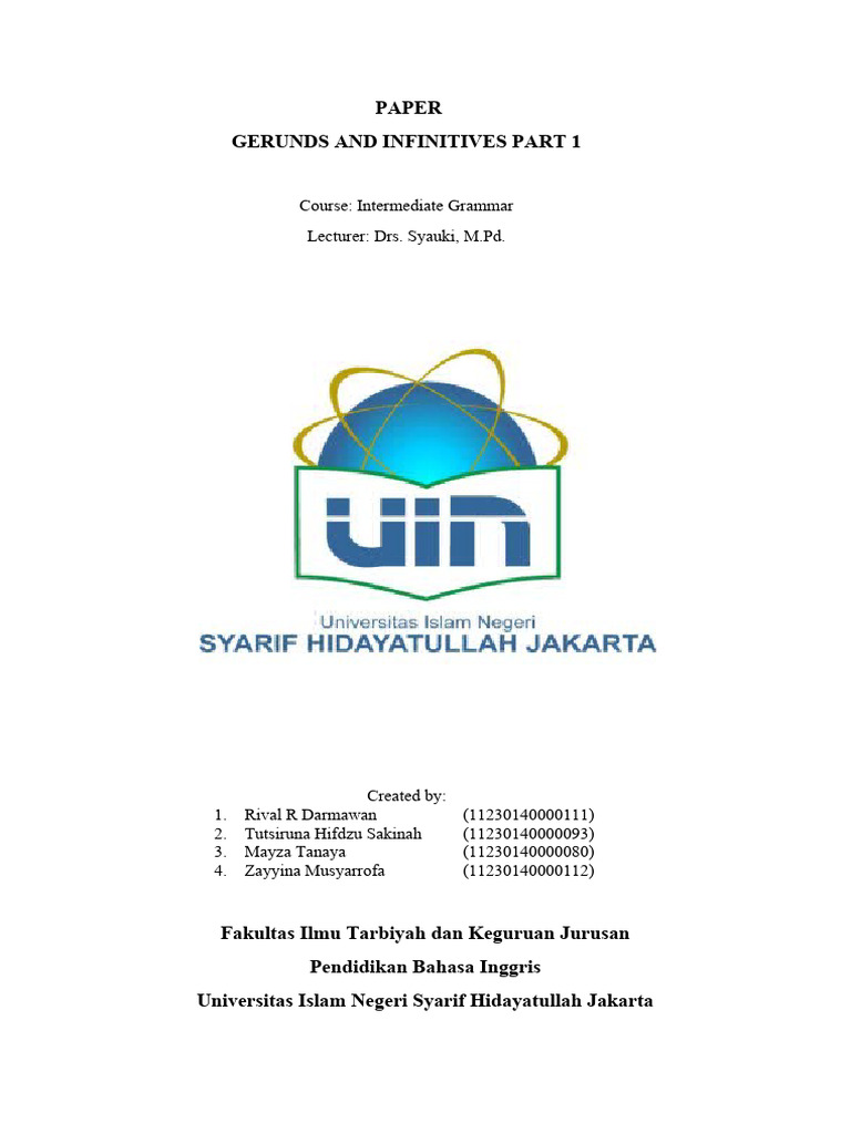 Gerund and Infinitives Part 1-Group3 | PDF | Verb | Preposition And Postposition