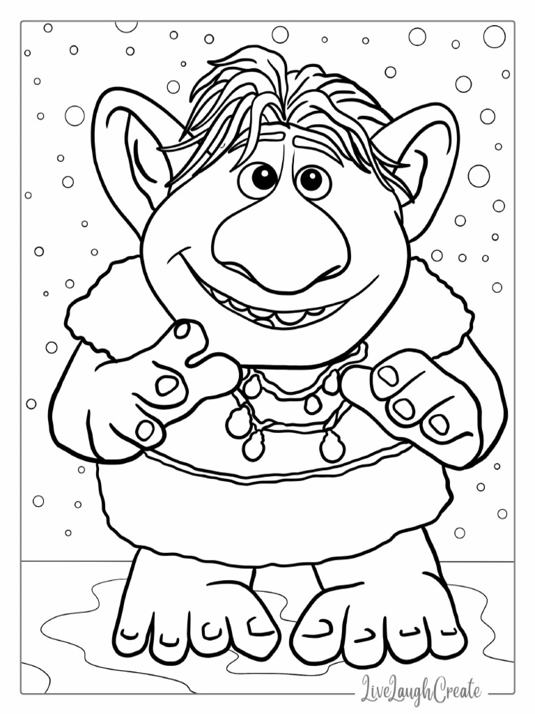 Bulda Troll Coloring Page | PDF