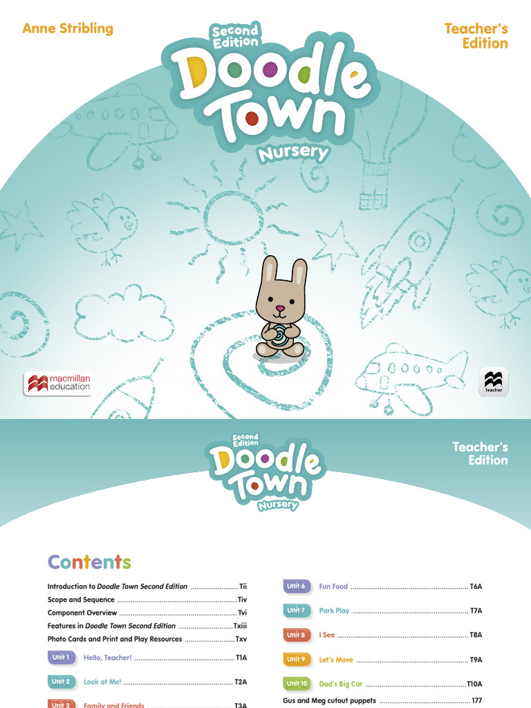 Doodle Town 2nd Edition Nursery Teacher Edition | PDF | Thought | Preschool