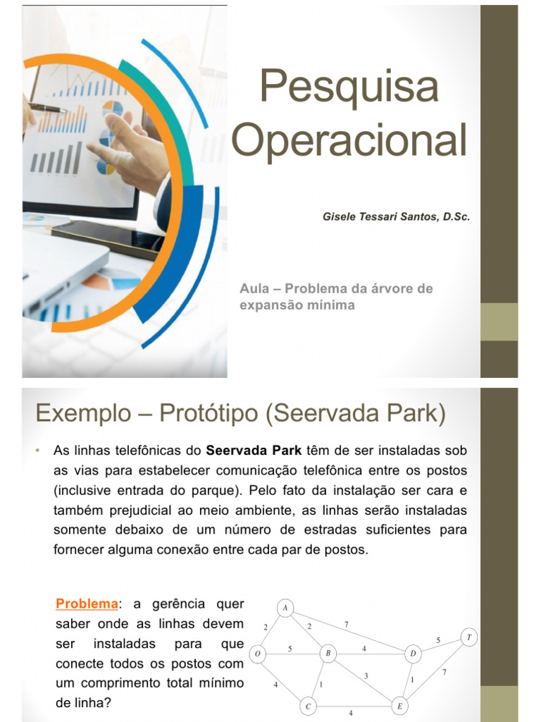 Aula 3 Rvore de Expans o M Nima | PDF | Rede de computadores | Algoritmos